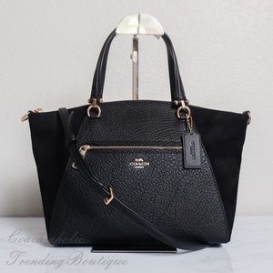 Coach | Bags | Nwt Coach Prairie Satchel In Leather And Suede | Poshmark